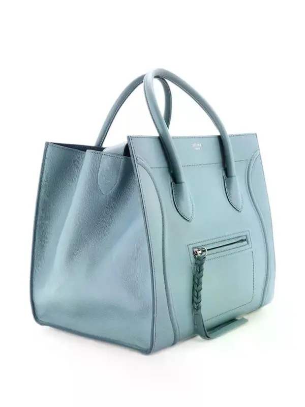 Celine Phantom Grainy Leather Medium Tote Bag - Blue