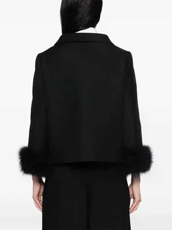 Valentino Garavani Feather Trimmed Jacket