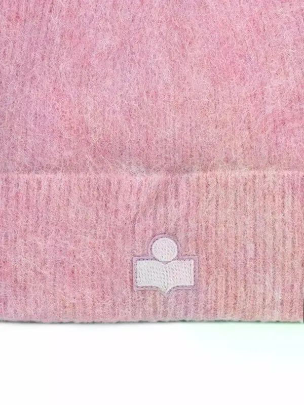 Isabel Marant Étoile Logo Patch Ribbed-knit Beanie