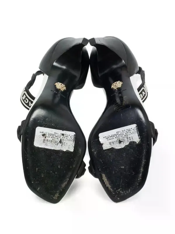 Versace Logo-patch Ankle-strap Sandals