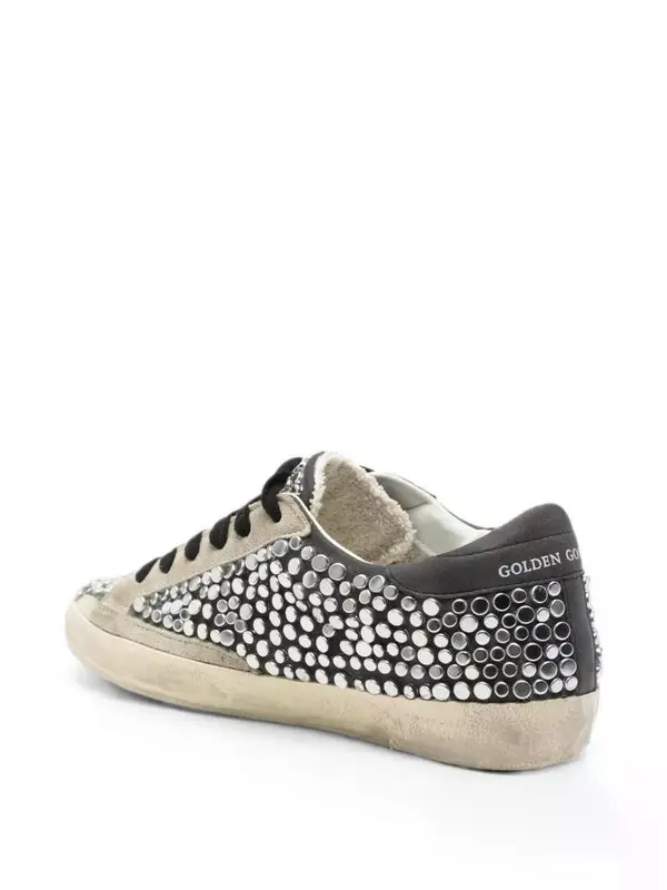 GOLDEN GOOSE Super-star Studded Sneakers - Grey