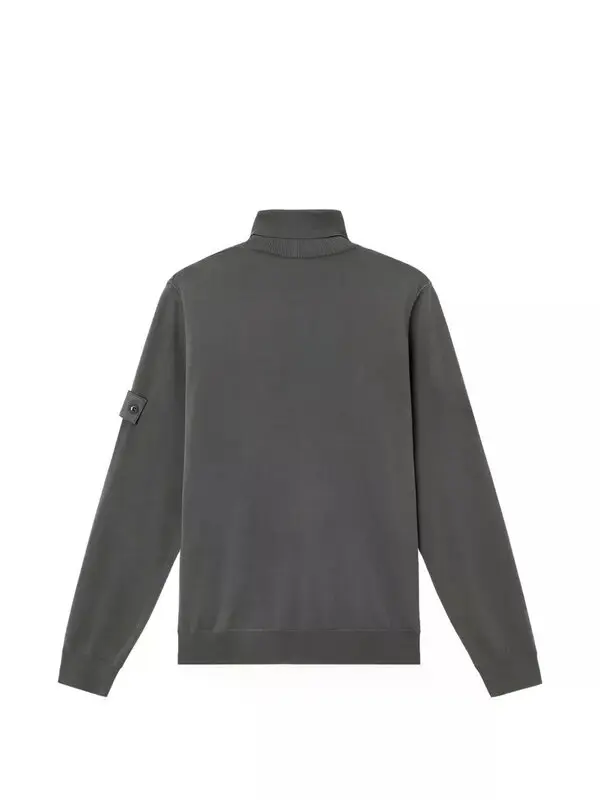 Stone Island Logo Patch Roll Neck Sweater