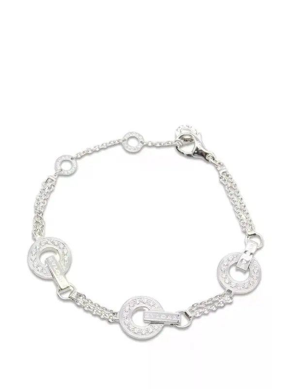 BVLGARI Diamond Bracelet In 18k White Gold - Silver