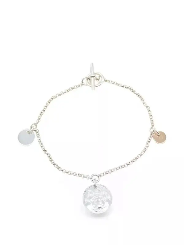 Hermès Ex-libris Charm Bracelet - Silver