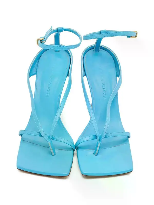 Bottega Veneta Leather Stretch Heeled Sandals
