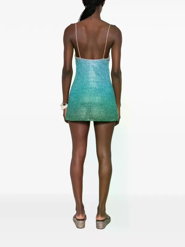 Oseree Lumière Lurex-knit Mini Dress