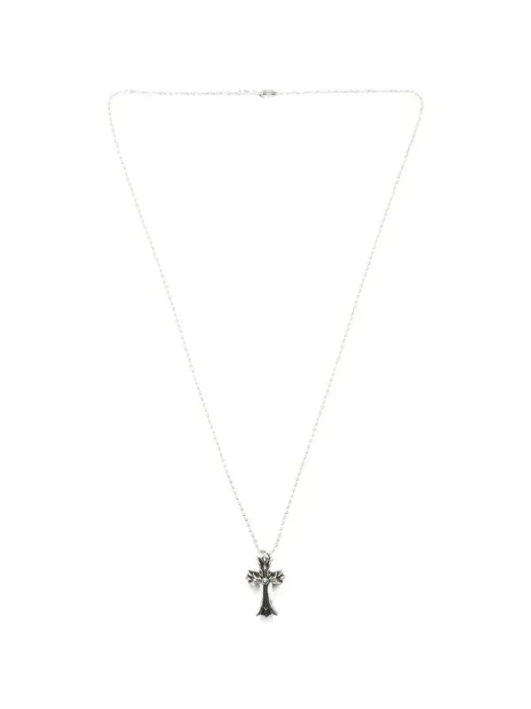 Chrome Hearts Sterling Cross Pendant Necklace - Silver