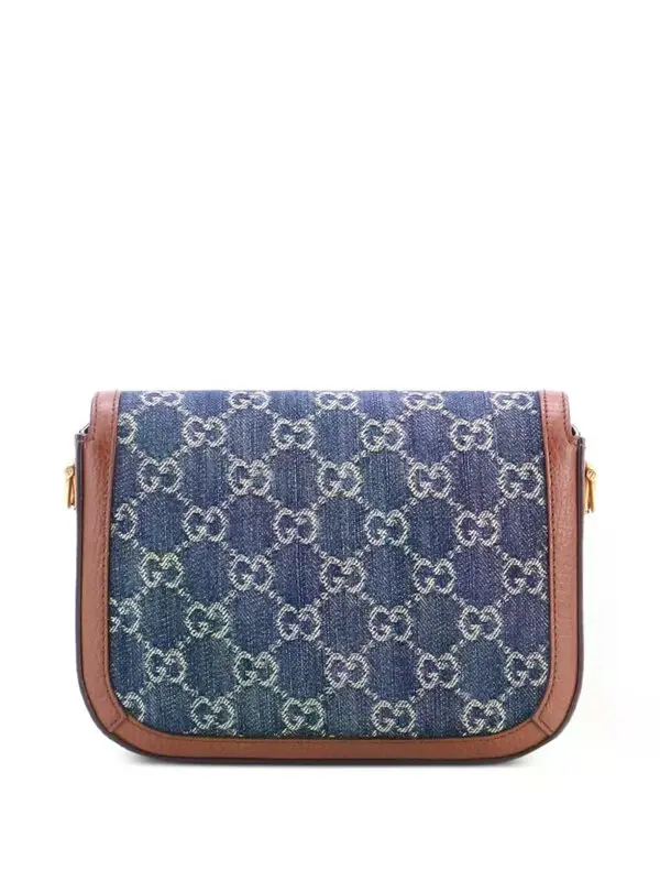 Gucci Horsebit 1955 Gg Denim Mini Shoulder Bag