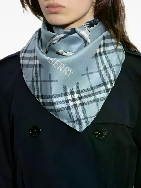 Burberry Archive Knight Silk Scarf