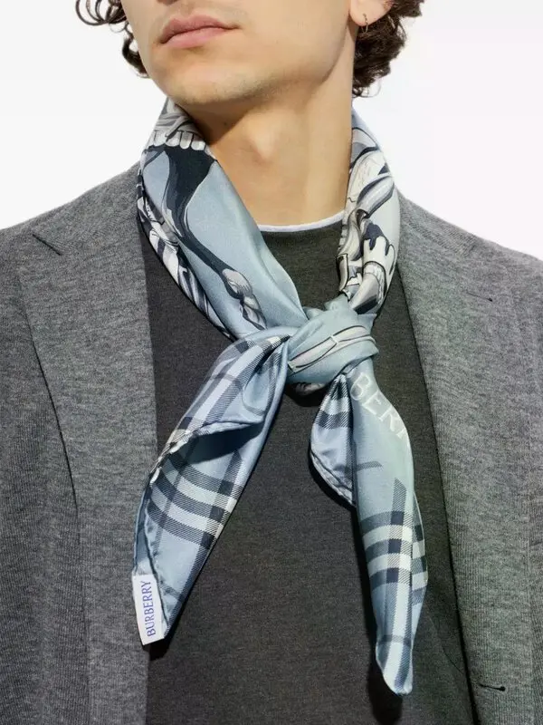 Burberry Archive Knight Silk Scarf