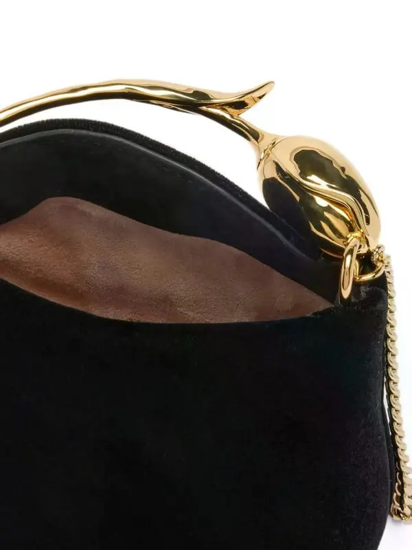 Erdem Mini Bloom Flower-handle Tote Bag - Black