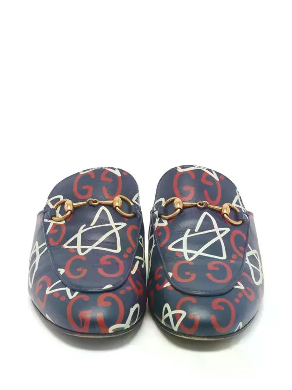 Gucci Princetown Horsebit Detail Flat Mules
