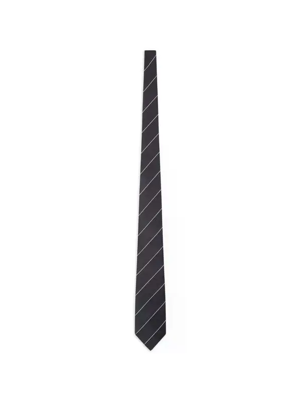 TOM FORD Geometric Pattern Silk Tie - Black
