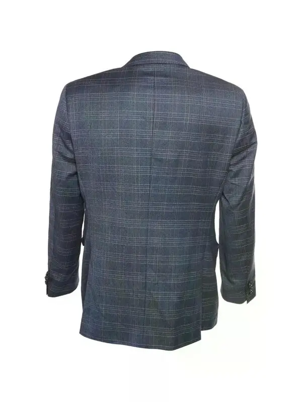 BOSS The James4 Single-breasted Check-pattern Wool Blazer