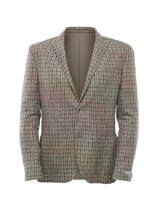 Corneliani Check-pattern Single-breasted Blazer