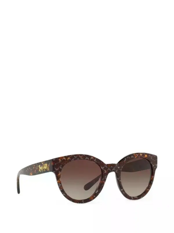 COACH Glitter-effect Tortoiseshell Cat Eye Sunglasses
