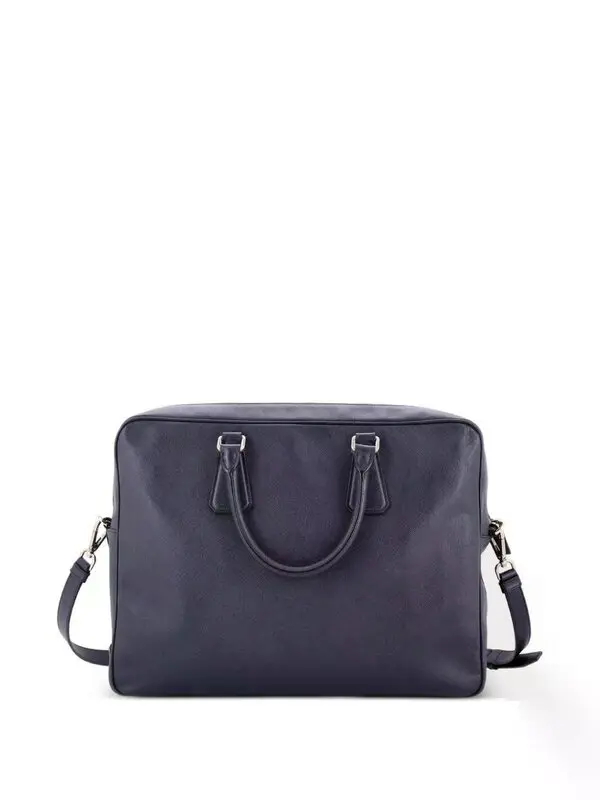 Prada Saffiano Leather Convertible Travel Briefcase