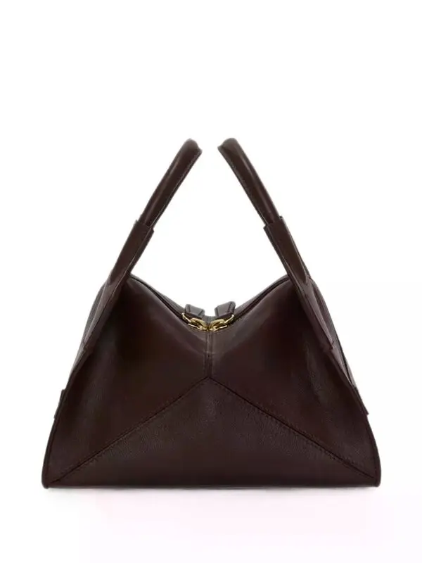 Victoria Beckham Mini Plié Leather Tote Bag - Red