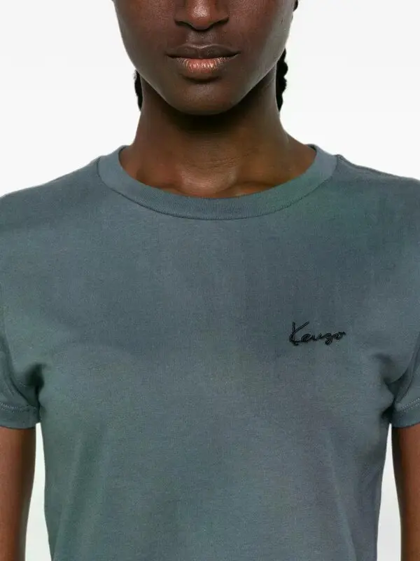 Kenzo Logo Embroidered T-shirt