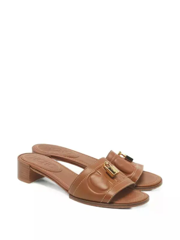 Carolina Herrera Magnolia Leather Heeled Sandals