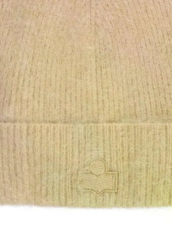 Isabel Marant Étoile Logo Patch Beanie Hat - Neutrals