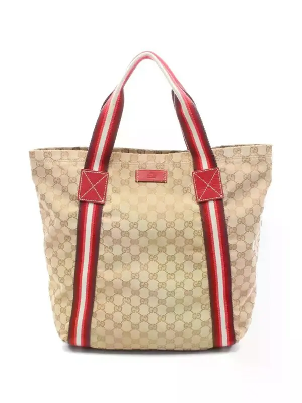 Gucci 2000s Gg Crystal Tote Bag - Neutrals