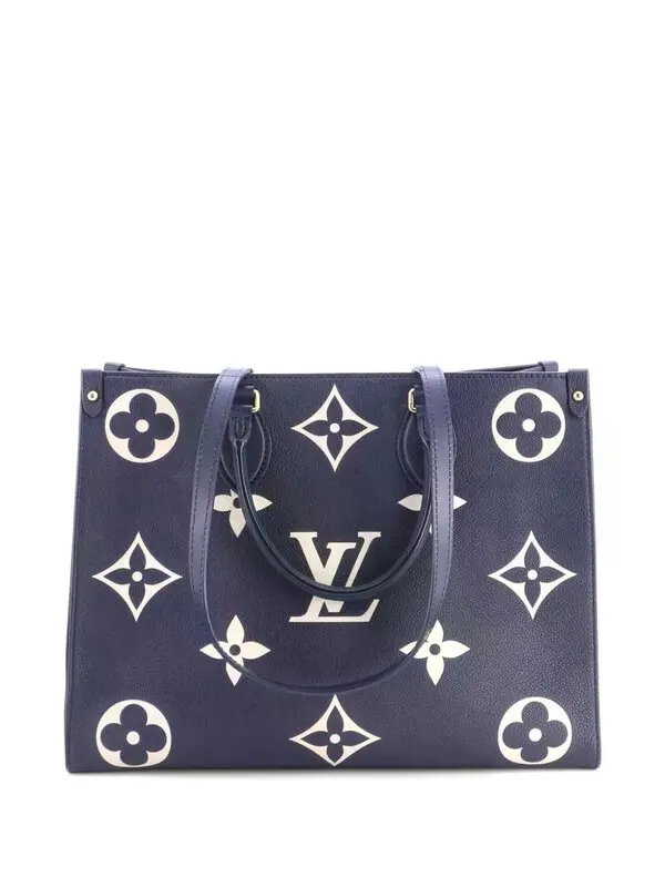 LOUIS VUITTON Monogram Empreinte Giant Onthego Mm Tote Bag - Blue