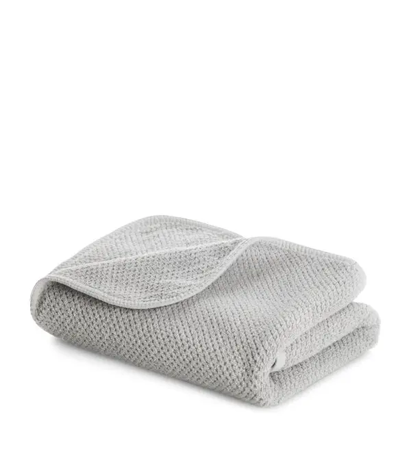 GRACCIOZA Bee Waffle Bath Sheet - Silver