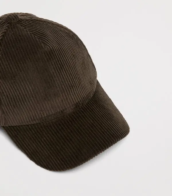 Max Mara Cotton Corduroy Baseball Cap