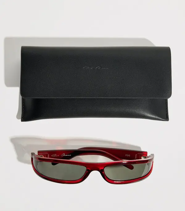 Rick Owens Fog Rectangular Sunglasses