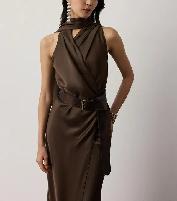 Ralph Lauren Silk Rynn Maxi Dress - Blue