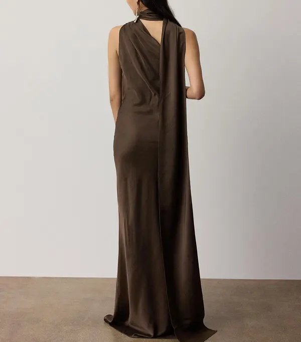 Ralph Lauren Silk Rynn Maxi Dress - Blue