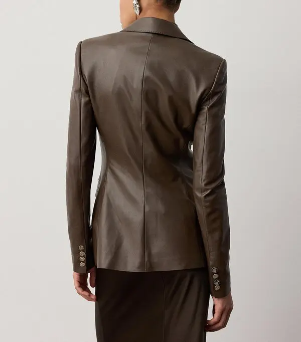 Ralph Lauren Leather Parker Blazer