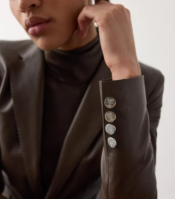 Ralph Lauren Leather Parker Blazer