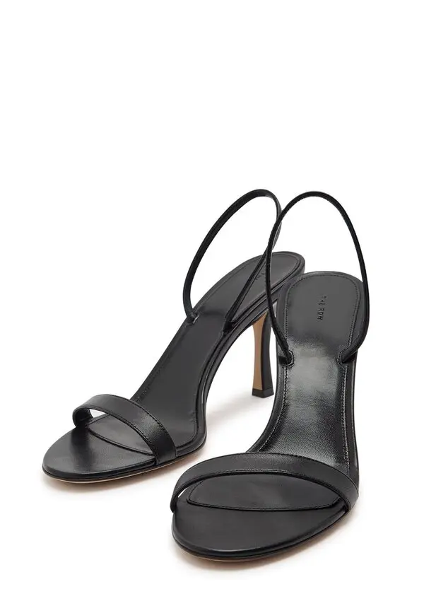THE ROW Ella 85 Leather Slingback Sandals