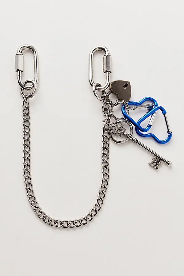 Free People Charmed Swag Bag Charm At - Pewter