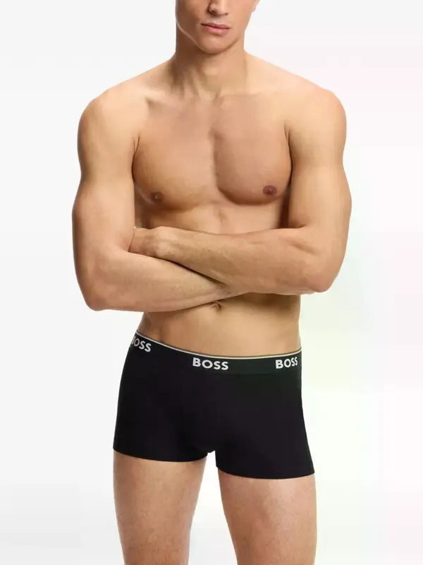 BOSS Logo-waistband Boxers - Black