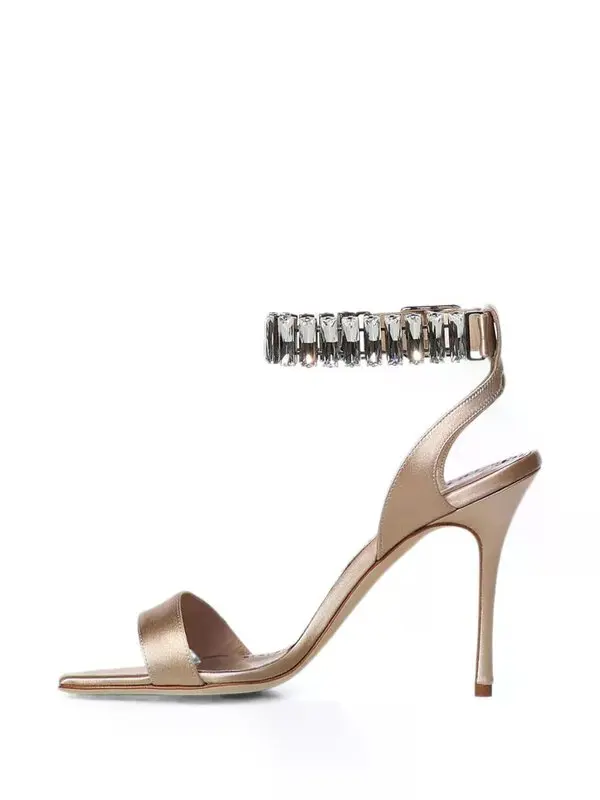 Manolo Blahnik Bayosan Crystal-embellished Buckle-fastening Sandals