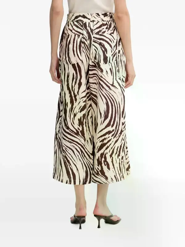Joseph Ribkoff Zebra Print Wide-leg Trousers