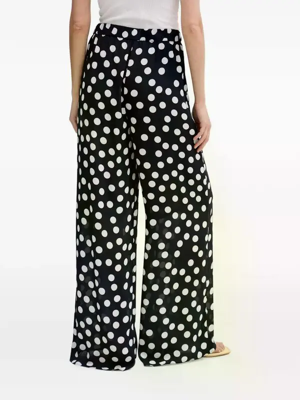 Joseph Ribkoff Polka Dot Wide Leg Trousers