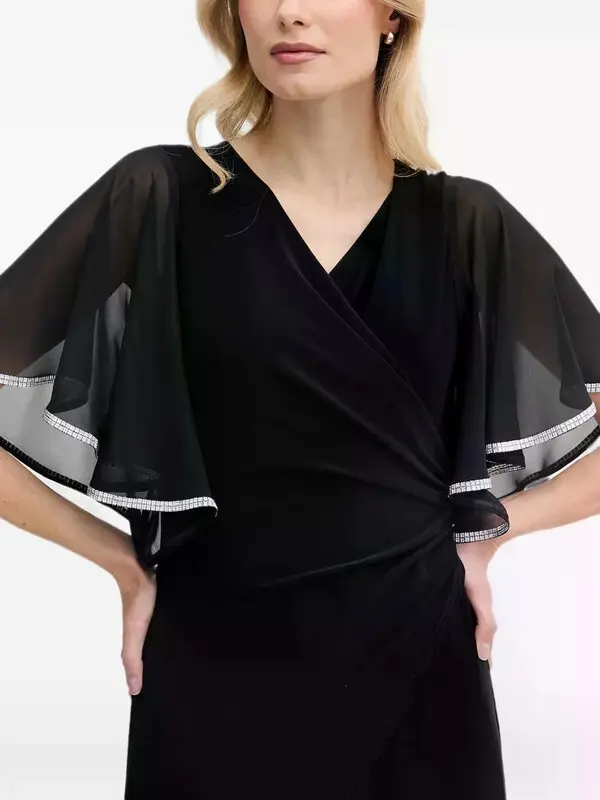 Joseph Ribkoff Embellished Wrap-front Jumpsuit