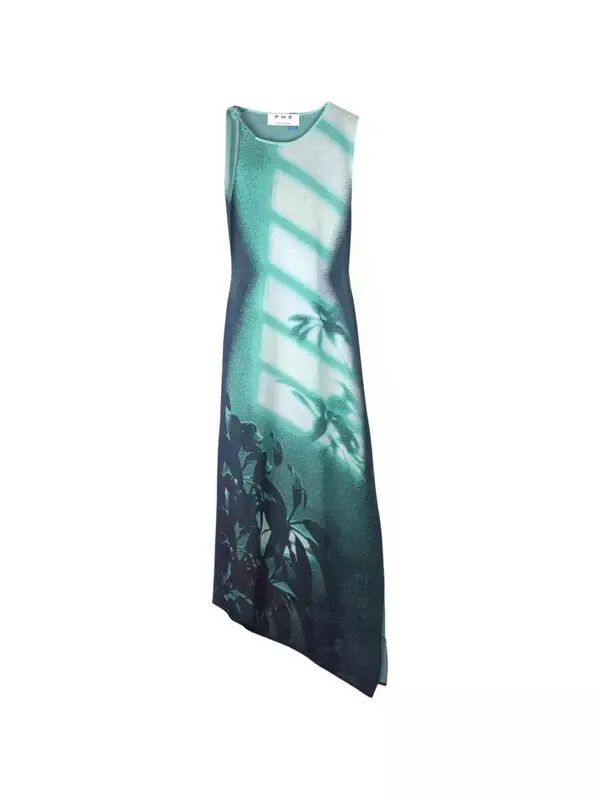 Ph5 Sleeveless Knot Detail Asymmetric Hem Dress