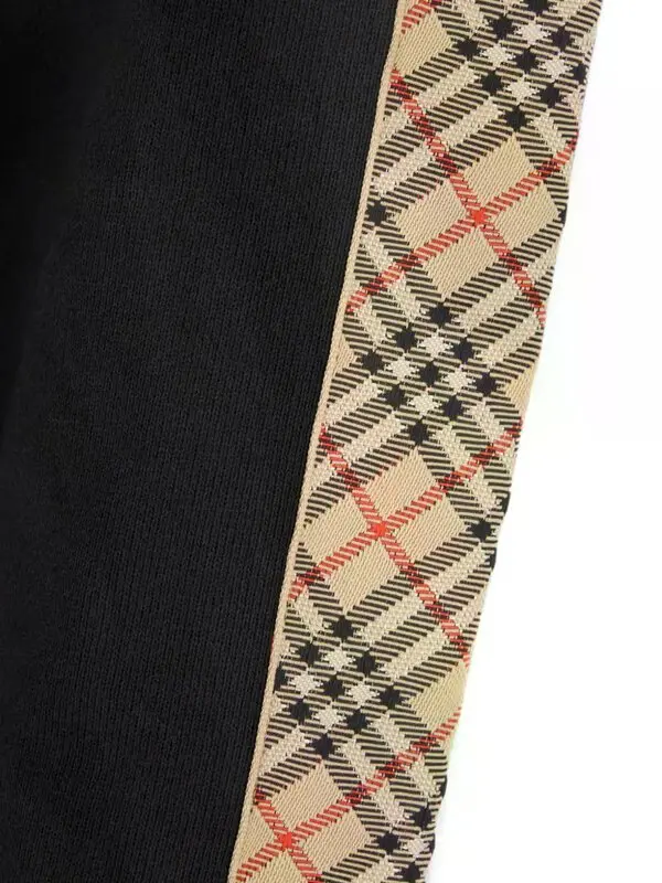 Burberry Check-stripe Zip-up Hoodie