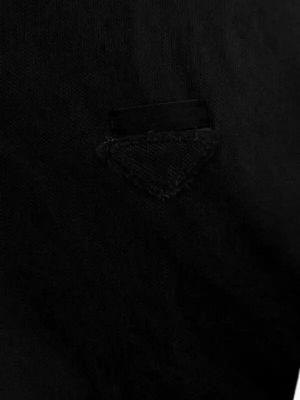 Prada Logo-patch Short-sleeve Polo Shirt
