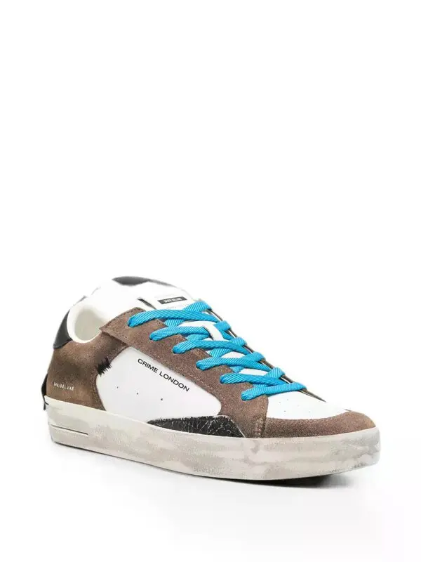 CRIME LONDON Sk8 Deluxe Panelled Sneakers