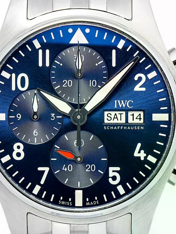 IWC SCHAFFHAUSEN Pilot Chronograph Watch - Blue