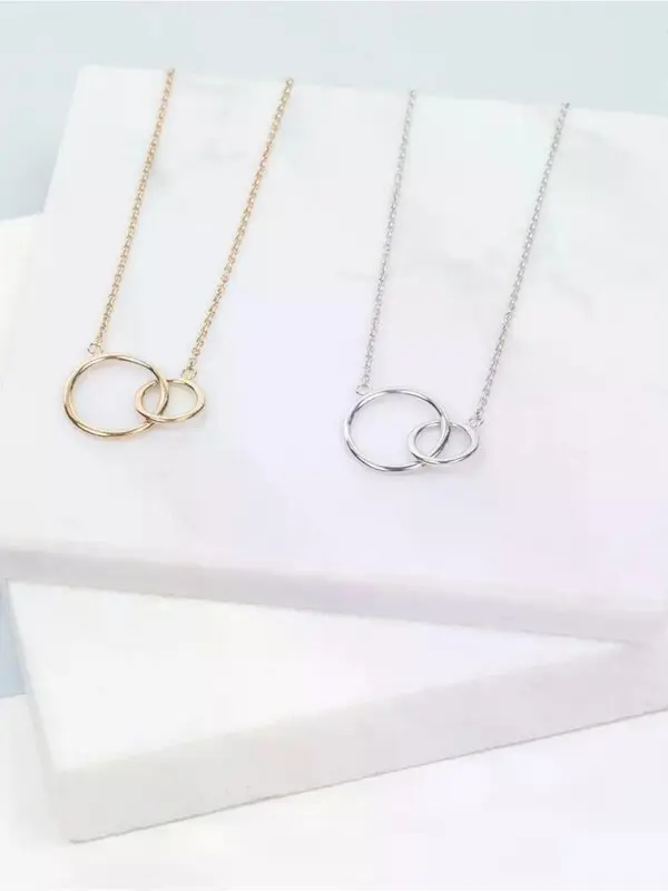 AUREE JEWELLERY Interlocking Rings Necklace