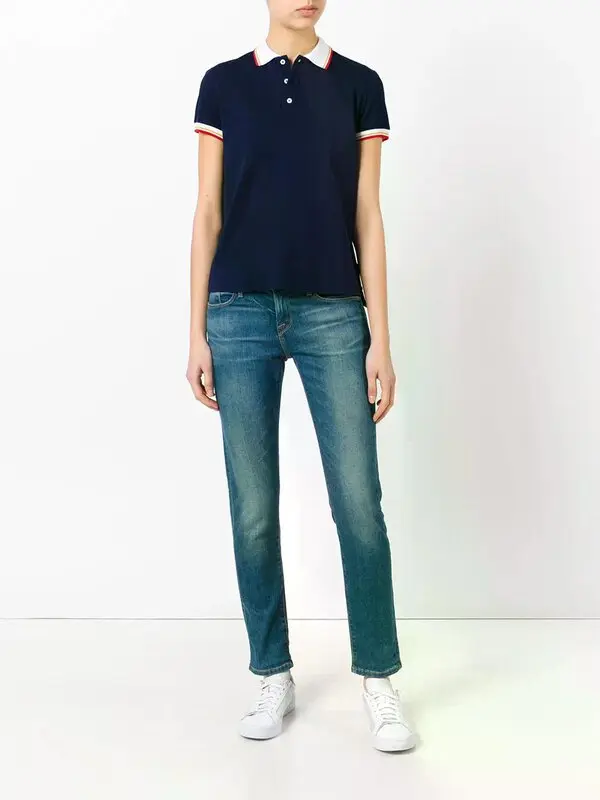 Dsquared2 Contrast-collar Polo Top
