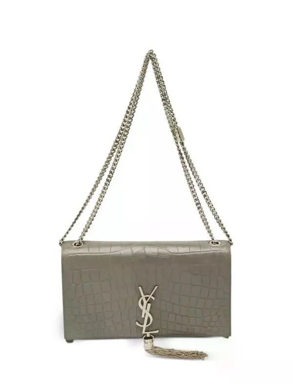Saint Laurent Medium Kate Tassel Shoulder Bag - Grey