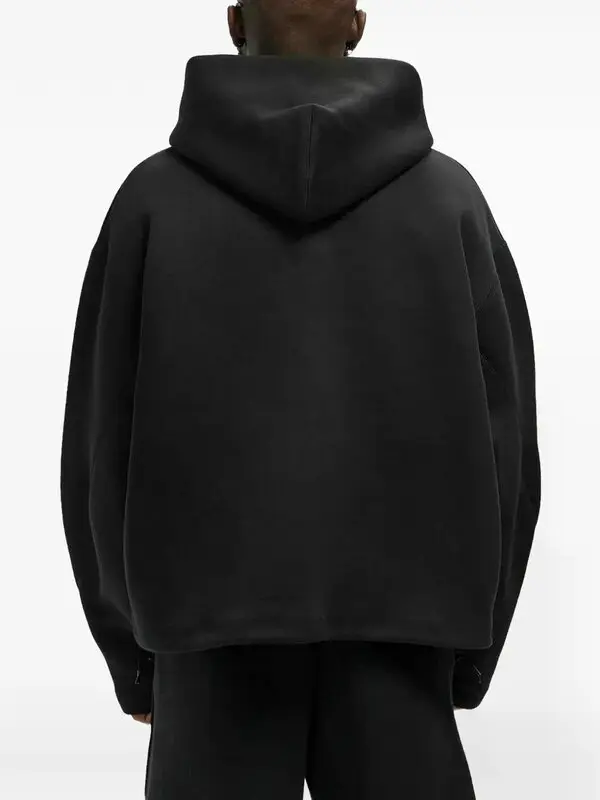 Nike Zip-up Hoodie With Drawstring Hood - Black